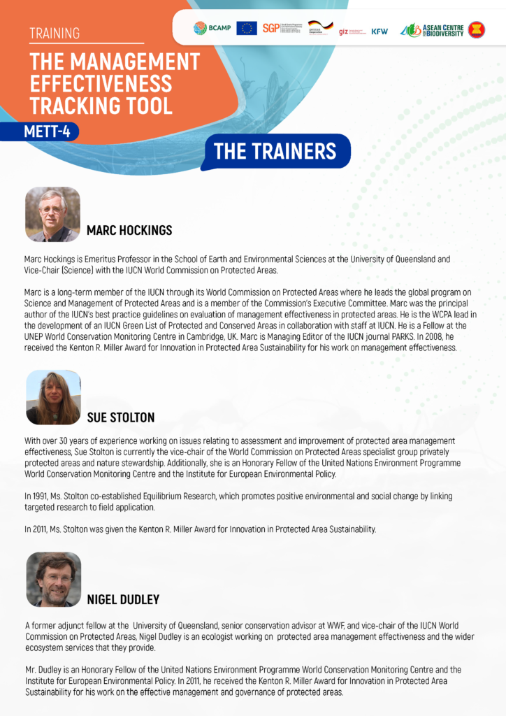 The Management Effectiveness Tracking Tool (METT-4) | ASEAN Clearing House Mechanism